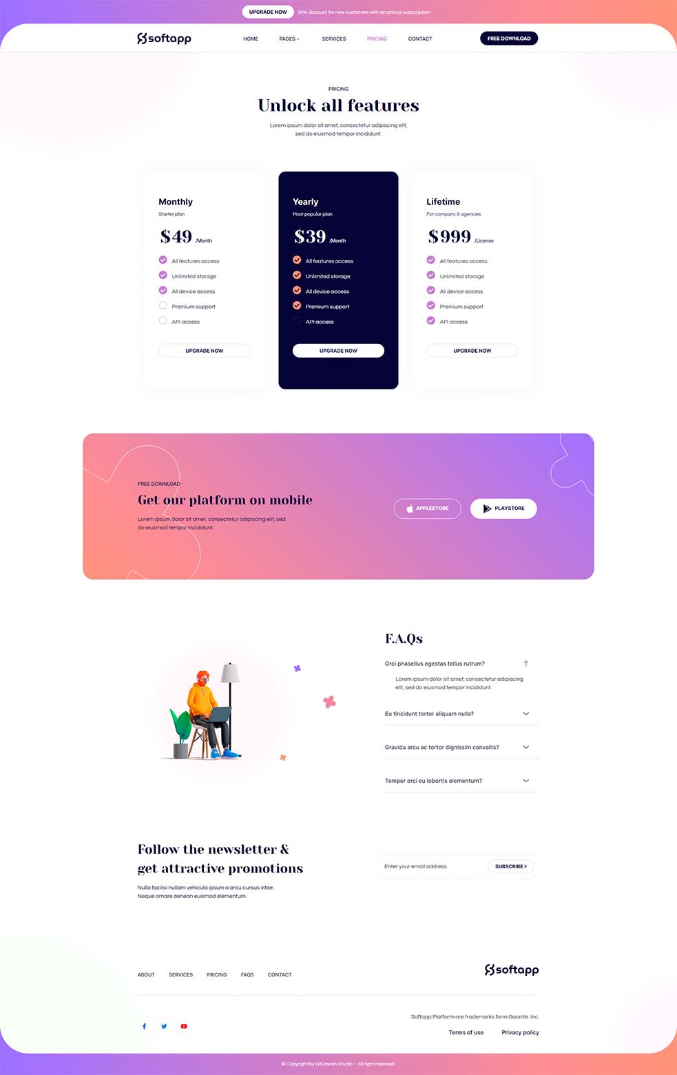 Softapp - Software & SaaS Elementor Template Kit by Alt-Desain | ThemeForest
